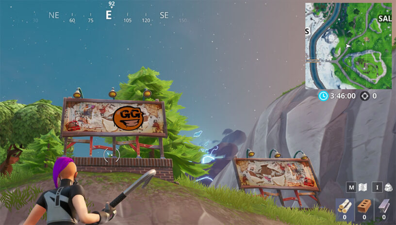 ️ Ubicaciones de vallas publicitarias cubiertas de graffiti de Fortnite ...
